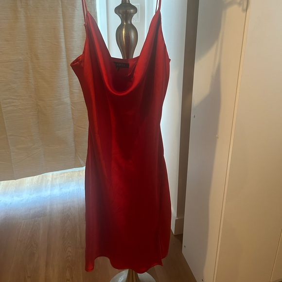 Dynamite | Dresses | Dani Cowl Neck Satin Slip Dress From Dynamite ...